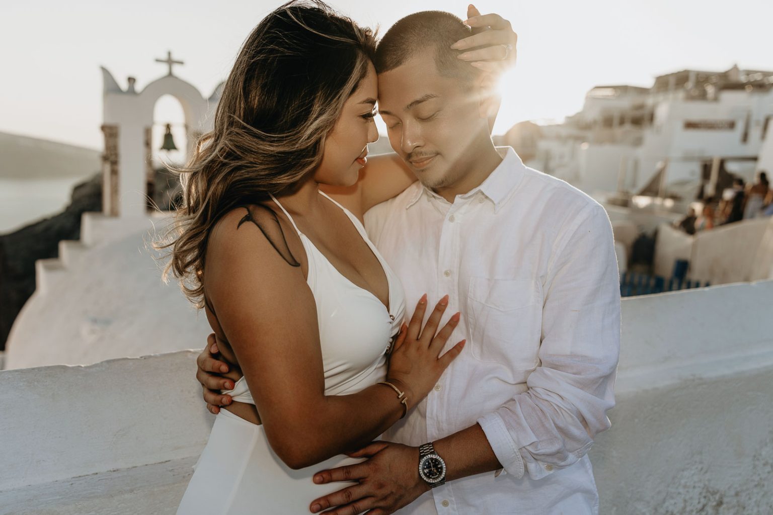 Proposal photo session in Santorini